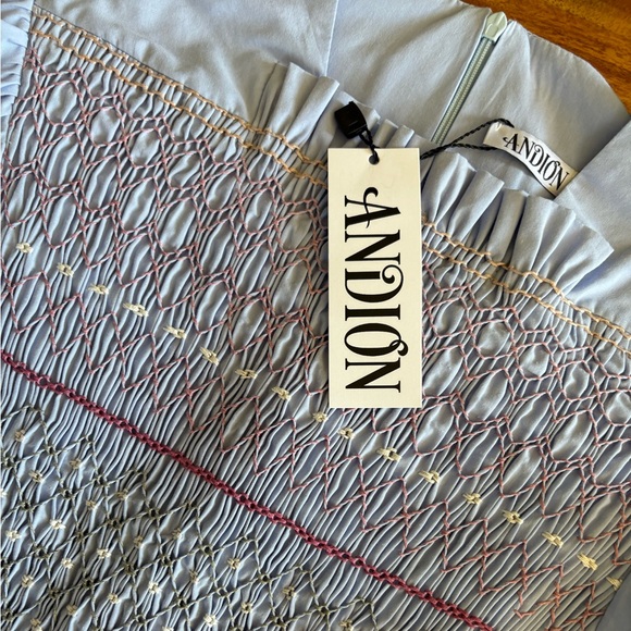Andion | Tops | Nwt Andion Spain Womens Bespoke Hand Smocked Melissa ...